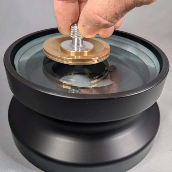 Large ‘Elevate’ Spinning Top Base | Scovie Precision Turning